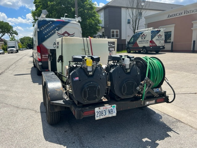 51T Series Trailer Jetter 4010 - 38 HP EFI, 10 GPM, 4000 PSI, 300 Gall ...